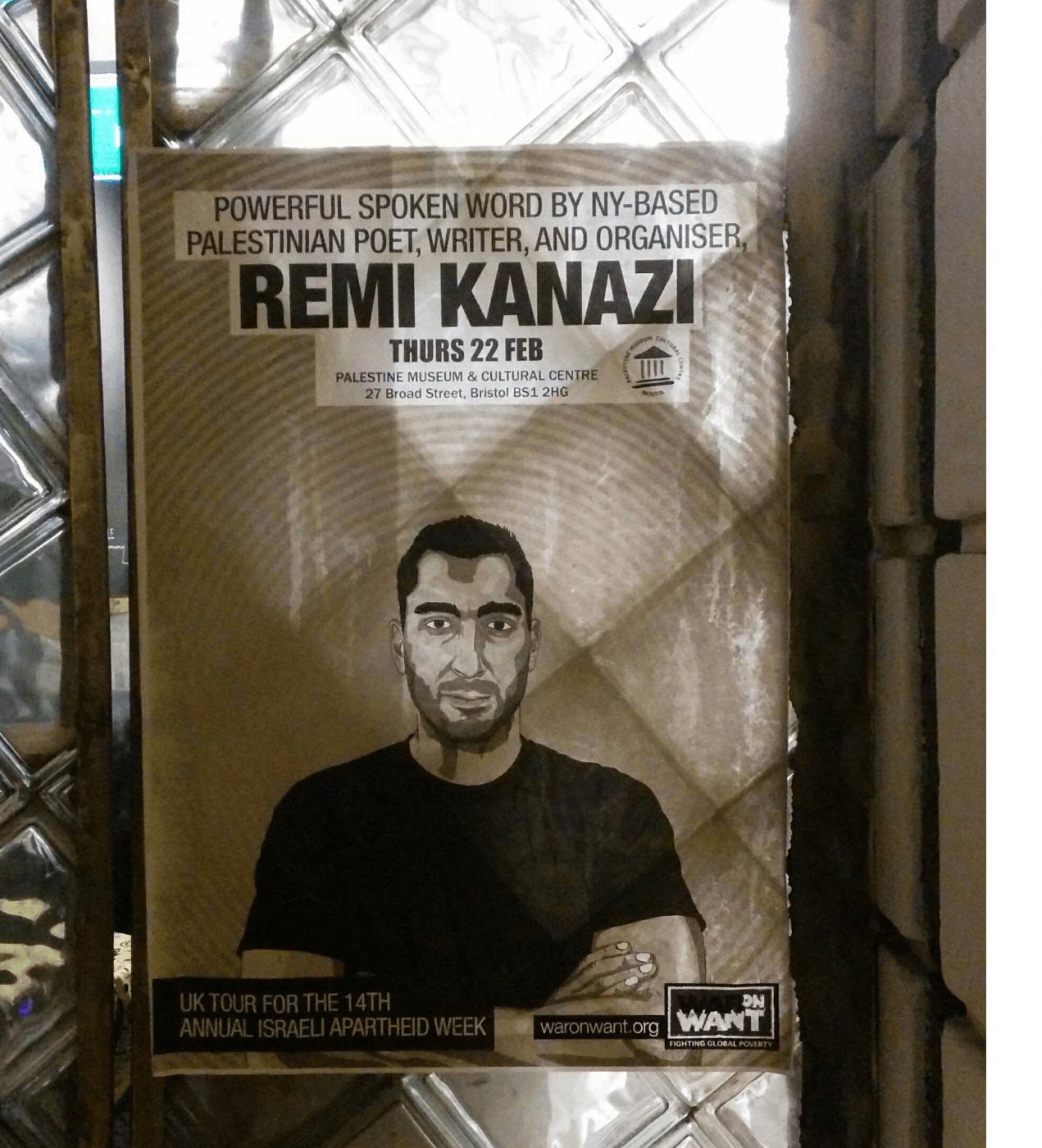Well Lit: Remi Kanazi @ Palestine Museum, Bristol - The State Of The ...